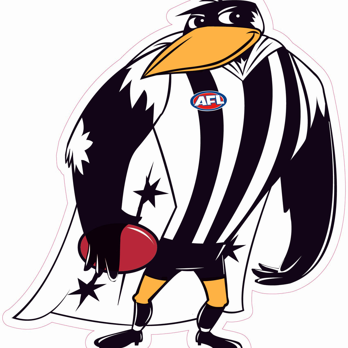 Collingwood Magpies Mascot Cut-out – Sports Heads