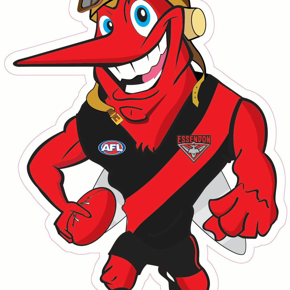 Essendon Bombers Mascot Cut-out – Sports Heads