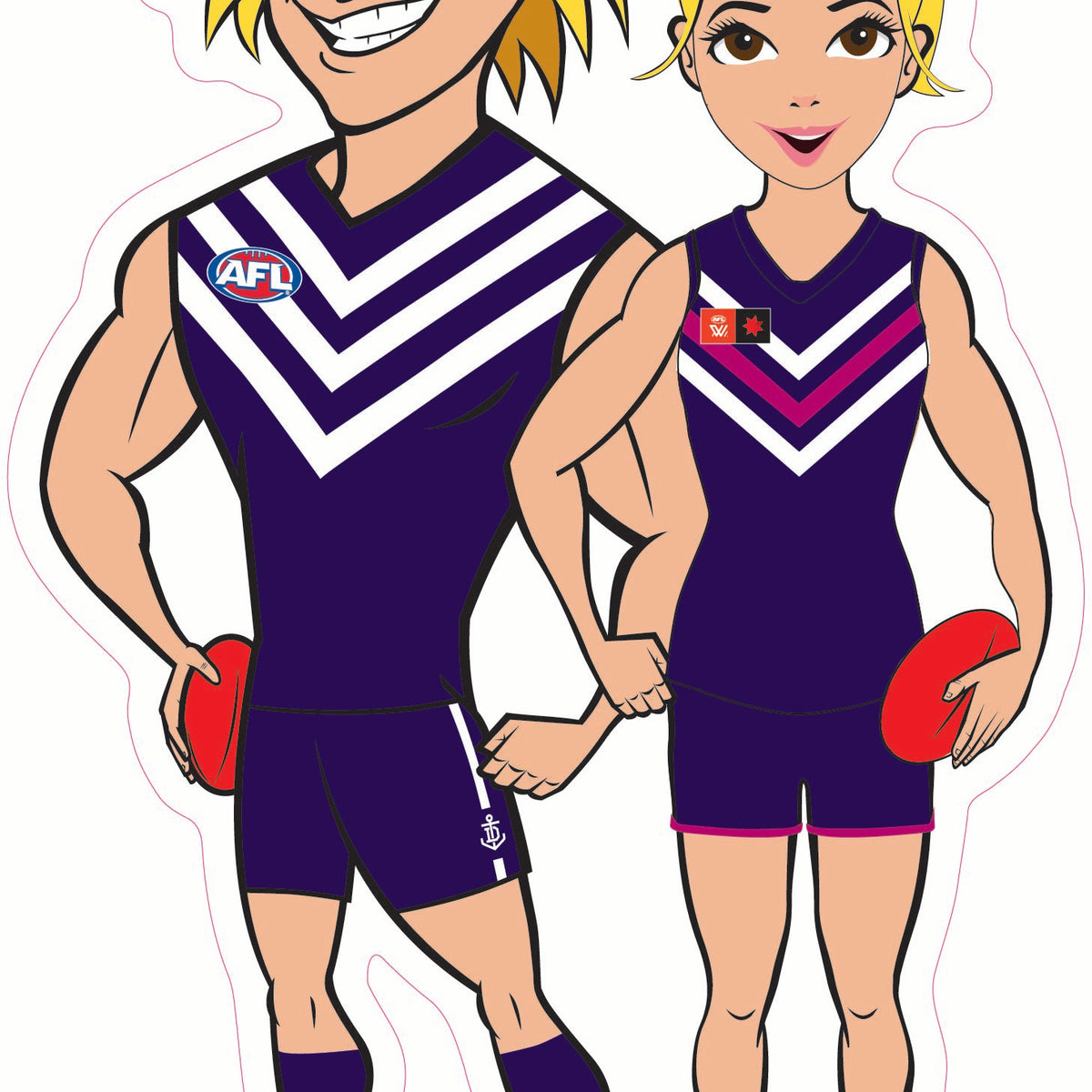 Fremantle Dockers Mascot Cut-out – Sports Heads