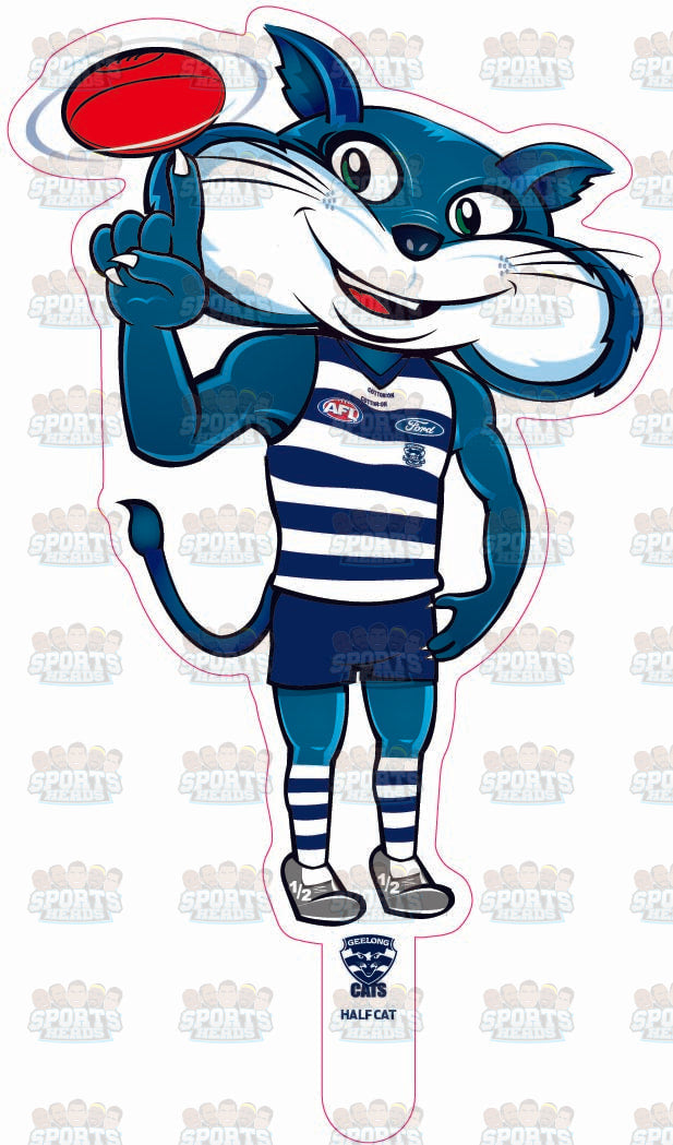 Geelong Cats Mascot Cut-out – Sports Heads