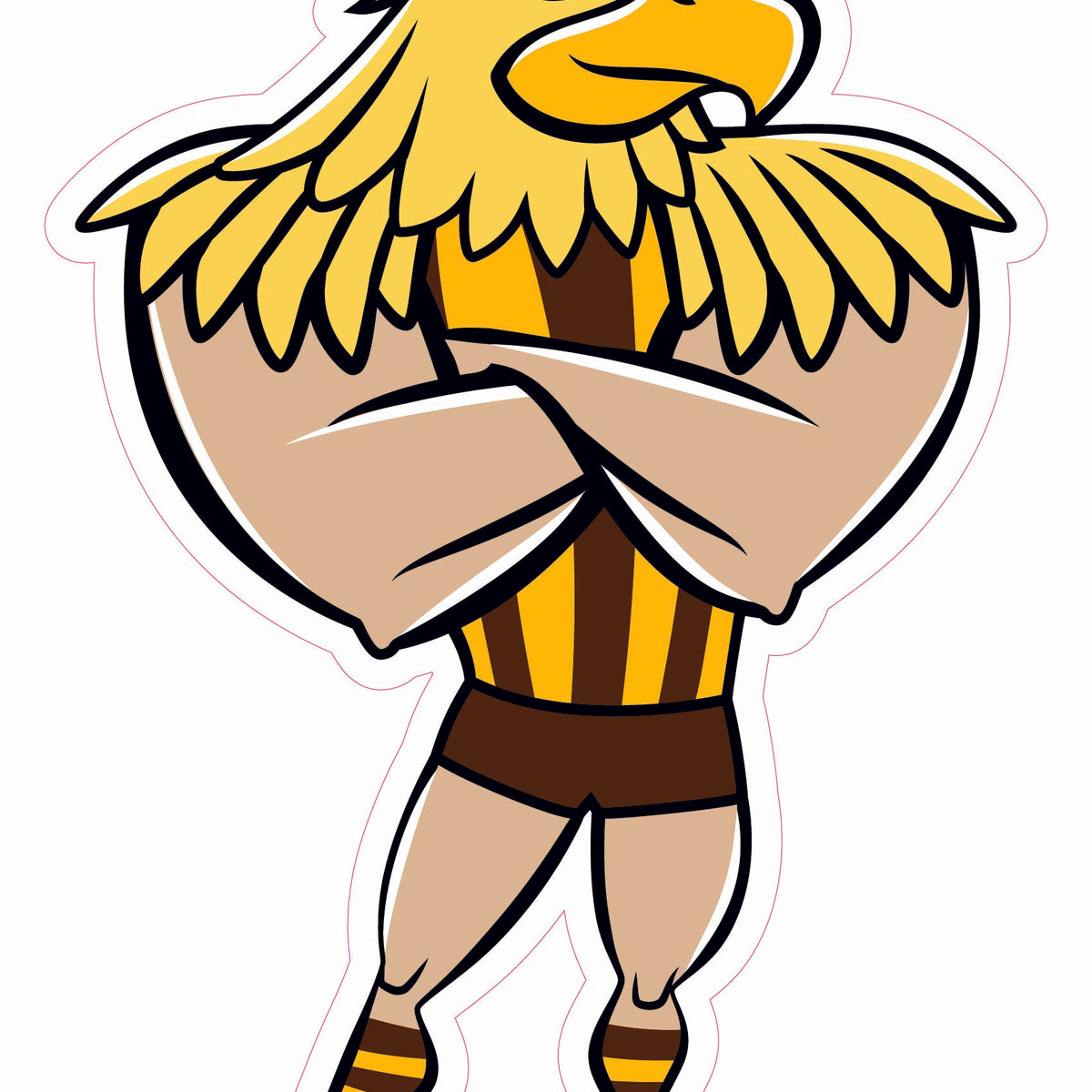 Hawthorn Hawks Mascot Cut-out – Sports Heads