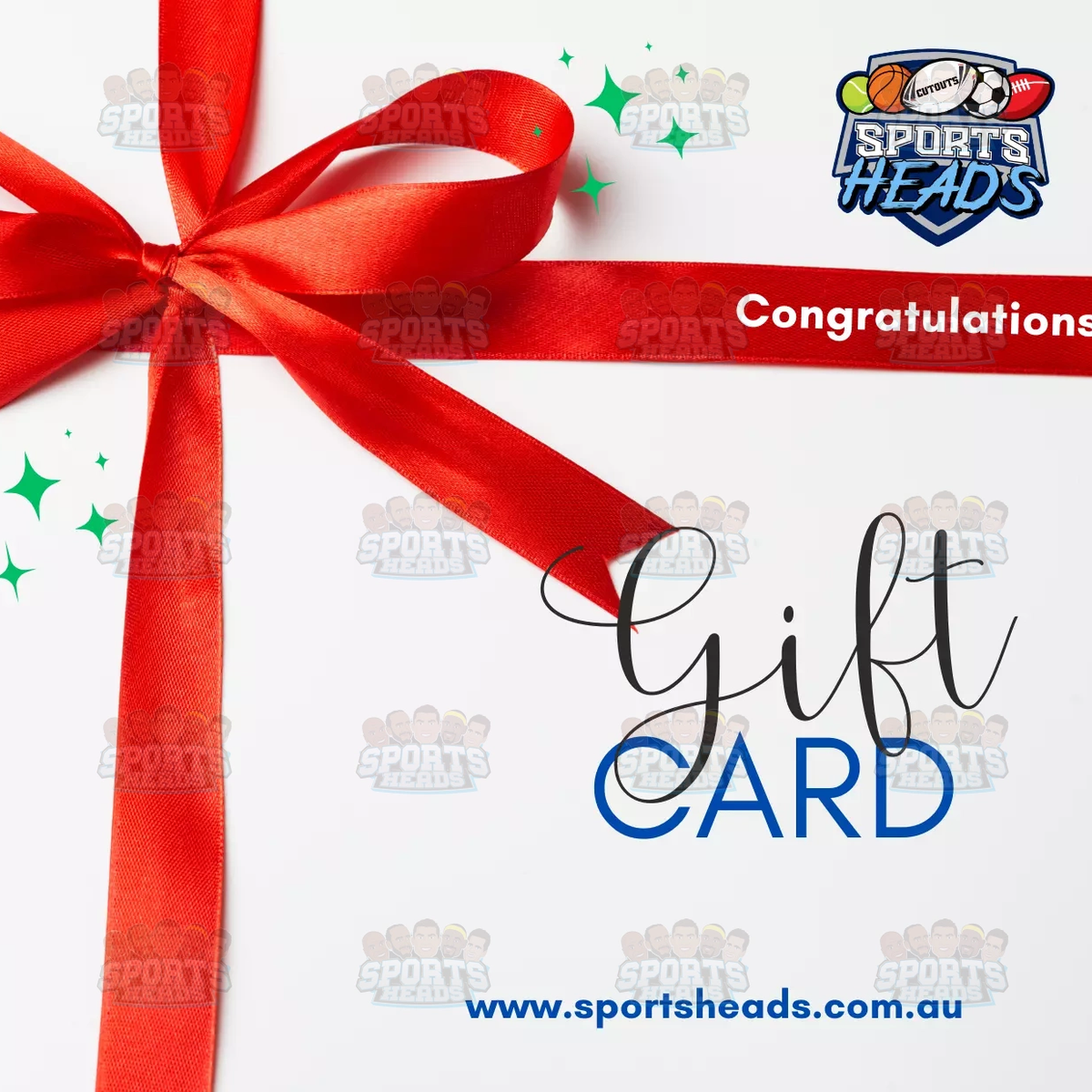 Sports Heads Gift Card