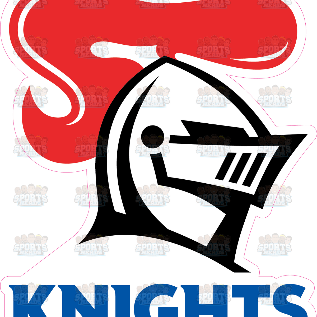 Newcastle Knights Logo Cut-out – Sports Heads