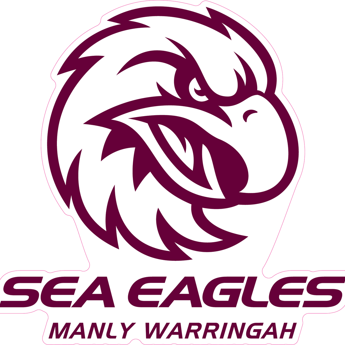 Manly Sea Eagles Logo Cut-out – Sports Heads