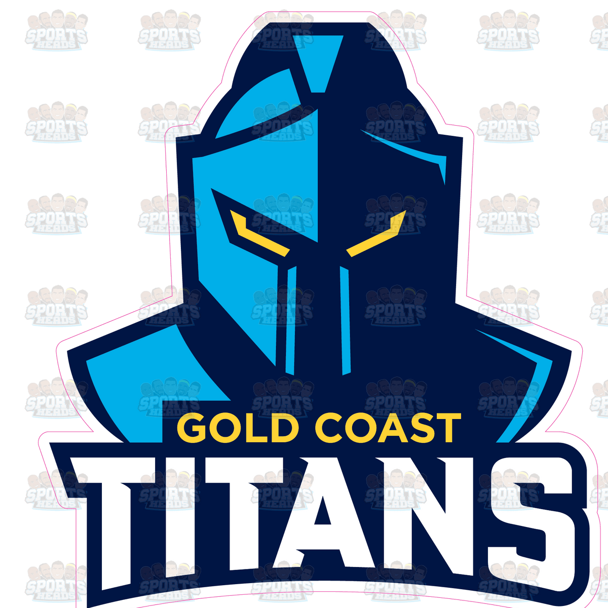 Gold Coast Titans Logo Cut-out – Sports Heads